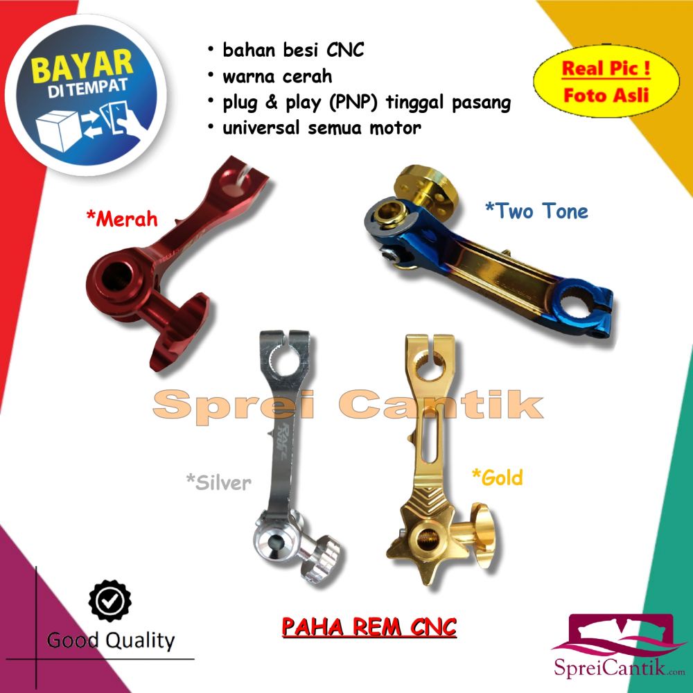 Jual Paha Rem Belakang Variasi FULL Besi CNC - Universal Semua Motor ...