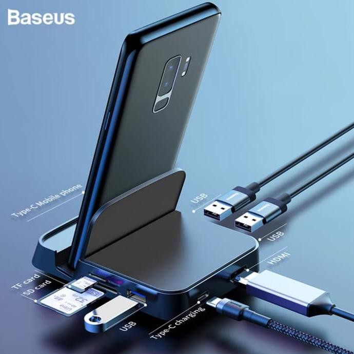 Jual Sale Baseus 7In1 Hub Docking Station Usb C To Hdmi / Type C Dock ...