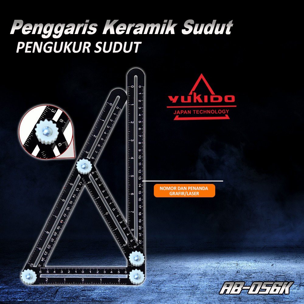 Jual CUCI GUDANG BOS !! Penggaris Keramik 6 Lipat Besi - Adjustable ...
