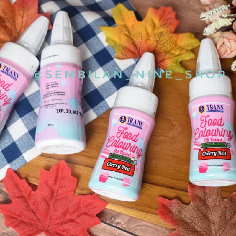 Jual TRANS FOOD COLOURING OIL BASED 50 Gram Pewarna Makanan Food Grade ...