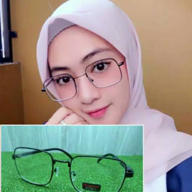 Jual KACAMATA KOTAK FRAME BESI | Shopee Indonesia