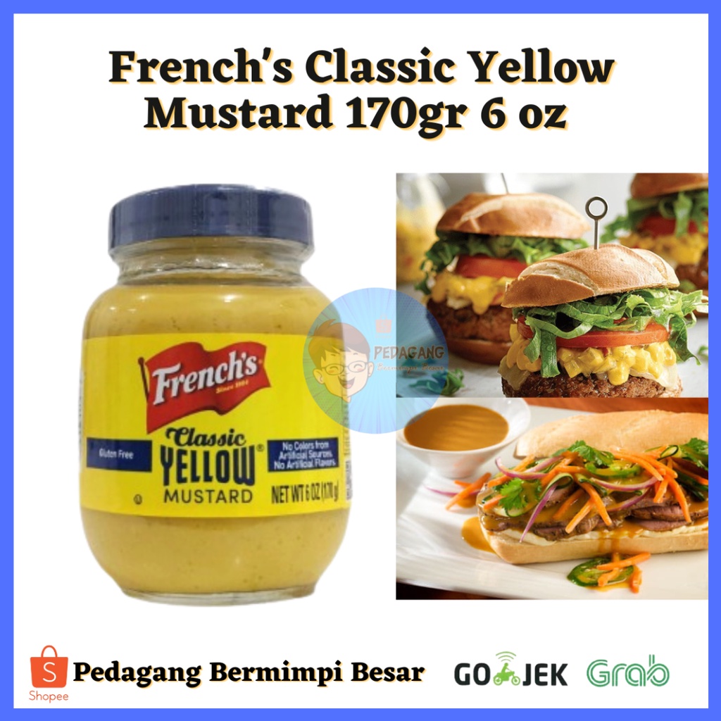 Jual French's Classic Yellow Mustard 170gr 6 oz / Mustard USA / Mustard ...