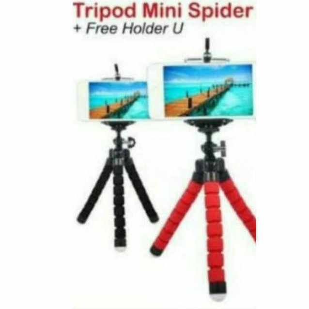 Jual tripod mini holder hp vlogger youtuber youtube vlog spider warna ...