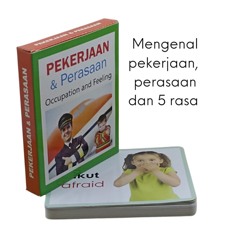 Jual flash card pekerjaan dan perasaan | Shopee Indonesia