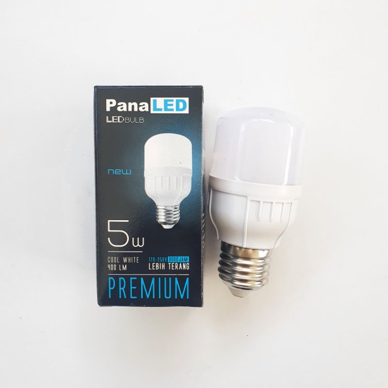 Jual Lampu LED 5W E27 Bohlam 5 Watt PANALED BULB Light Putih 5Watt w ...