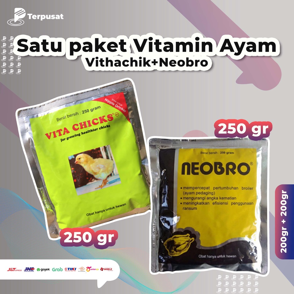 Jual Vita Chicks 250gram dan Neobro 250gram -Obat Ayam Multivitamin ...