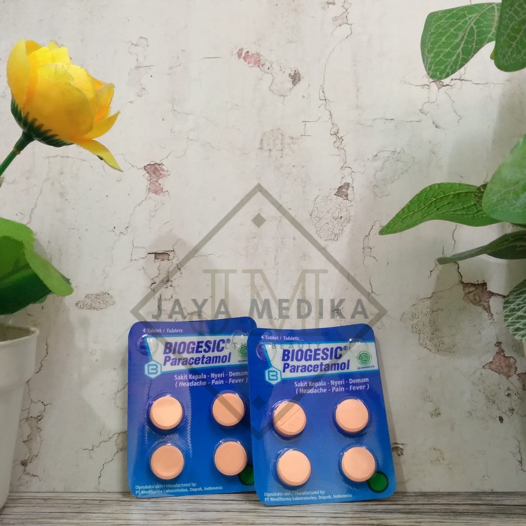 Jual Biogesic Paracetamol 500 mg Isi 4 Tablet | Shopee Indonesia