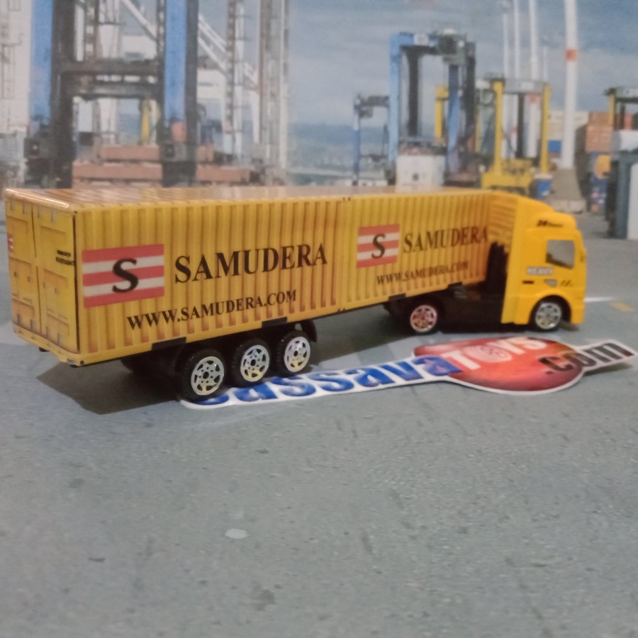Jual Diecast truck Container Samudera - Truk Kontainer v2 Trailer ...