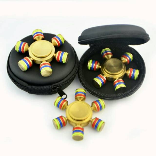 Jual Six Axes Metal Brass Hand Spinner | Shopee Indonesia