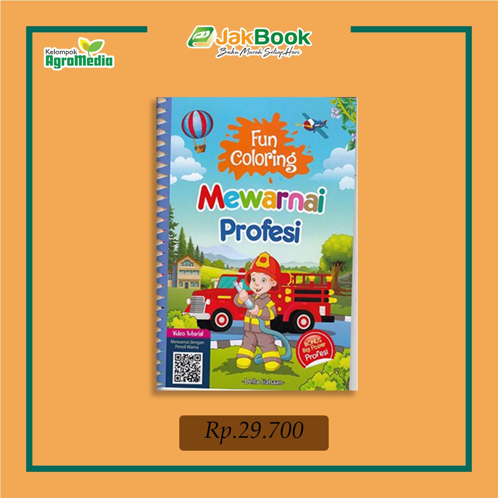 Jual FUN COLORING MEWARNAI PROFESI (PLUS POSTER) | Shopee Indonesia