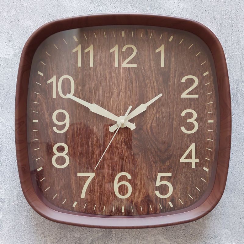 Jual Jam Dinding Besar jam dinding vintage jam dinding motif kayu Wood ...