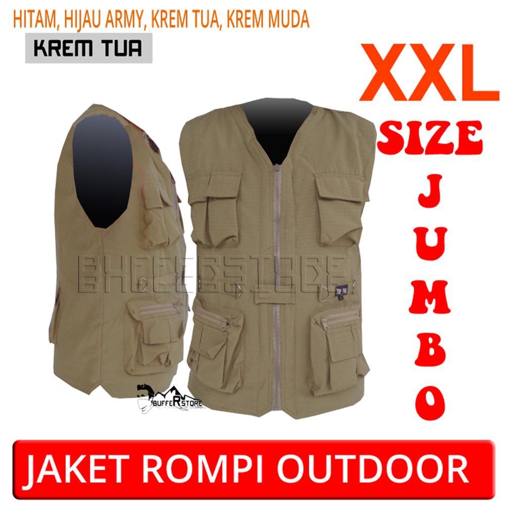 Jual jaket rompi army outdoor keren motor mancing safety militer ...