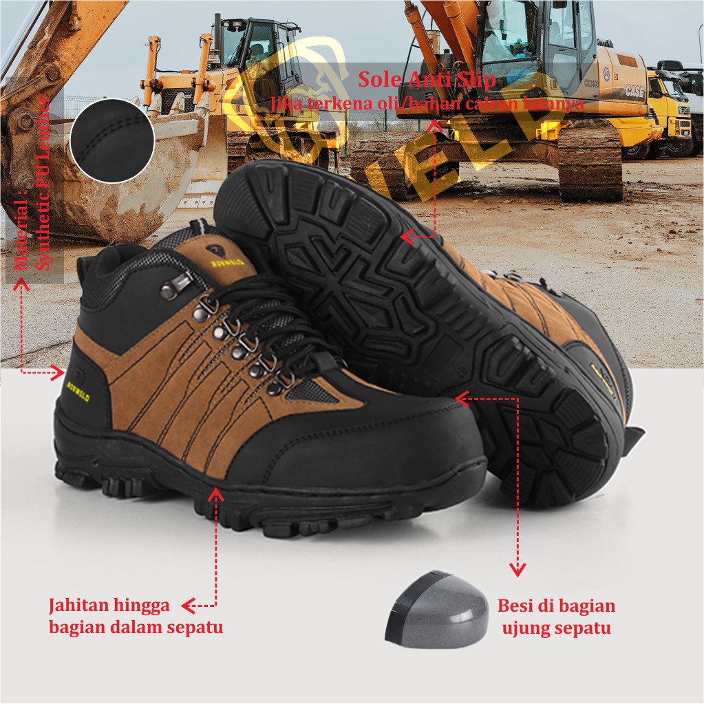 Jual Sepatu Safety Pria, Sepatu Safety Ujung Besi, Sepatu Safety Boots ...