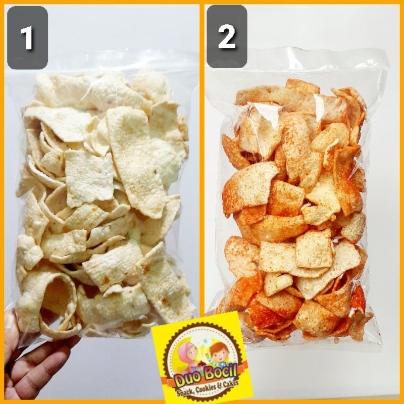 Jual Slondok Kerupuk Singkong (ada 2 Rasa) 200 Gram - Duo Bocil Snack ...