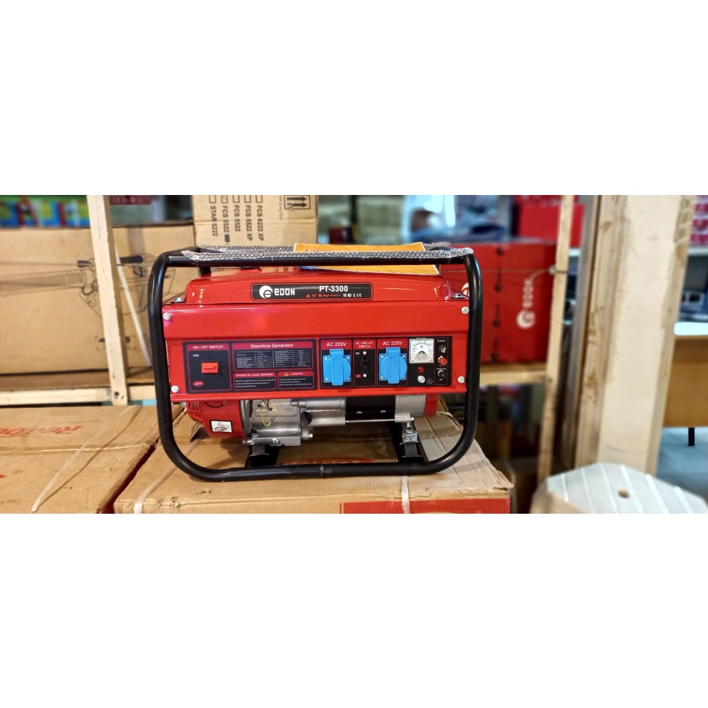 Jual GENSET EDON 3000Watt EDON PT3300L GASOLINE GENERATOR | Shopee ...