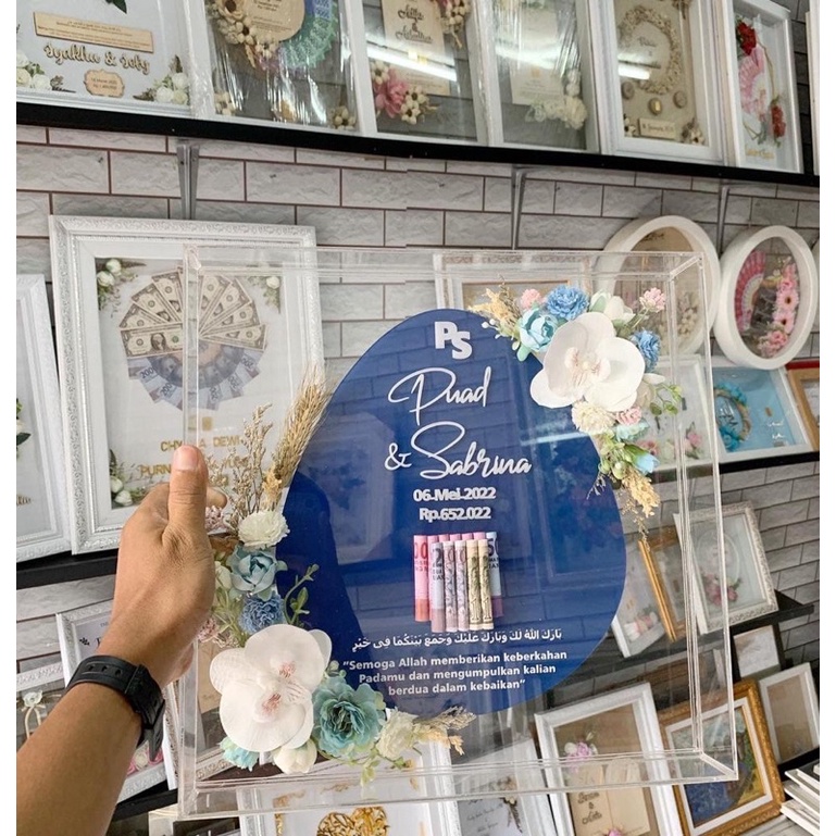 Jual Kotak mahar akrilik aesthetic kekinian /box mahar akrilik/kotak ...