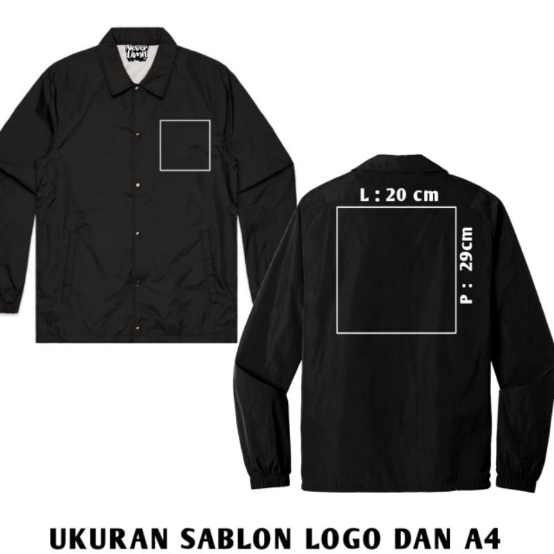 Jual Jaket coach custom satuan/Gratis design/Jaket premium parasut ...