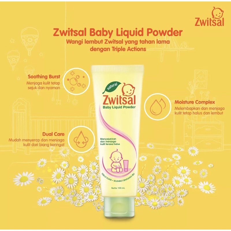 Jual ZWITSAL Baby Liquid Powder 100 ml | Shopee Indonesia