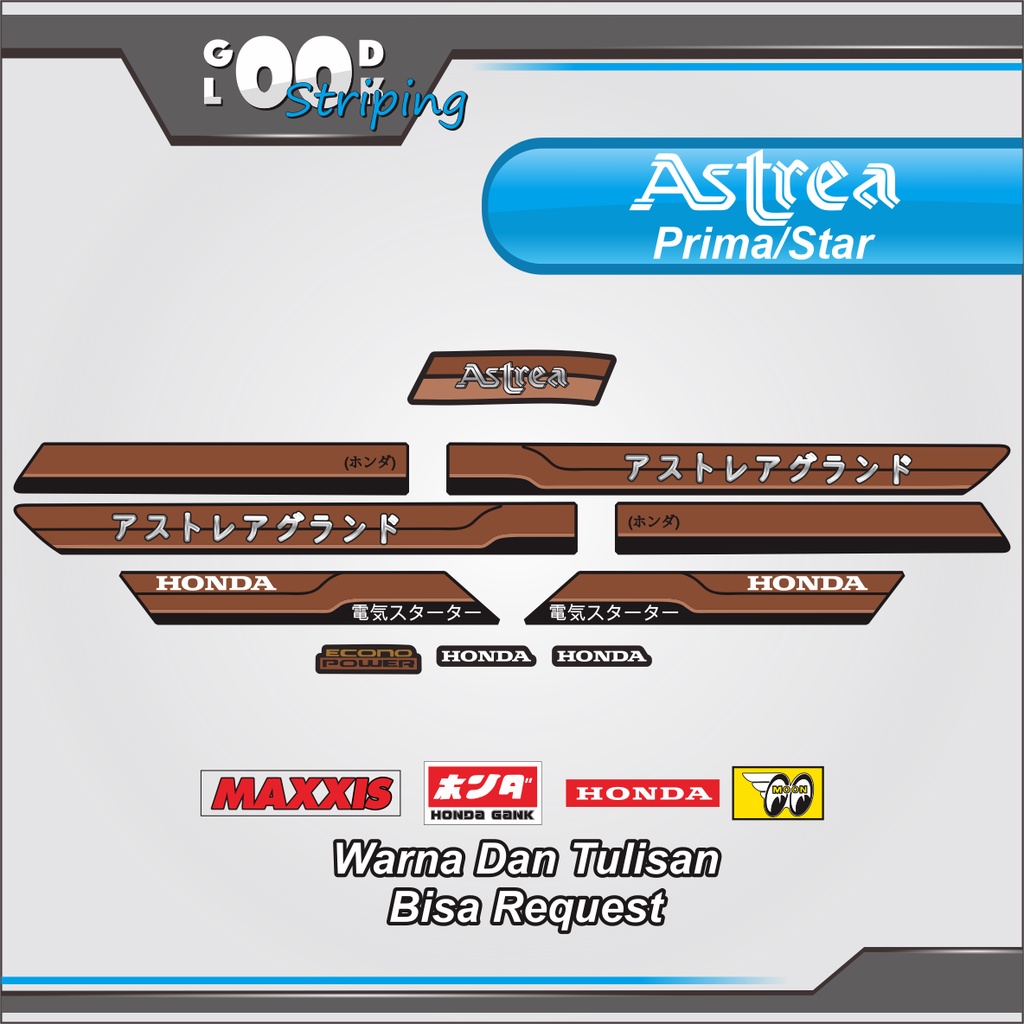 Jual STRIPING STIKER VARIASI ASTREA PRIMA ASTREA STAR JEPANG JAPAN ...