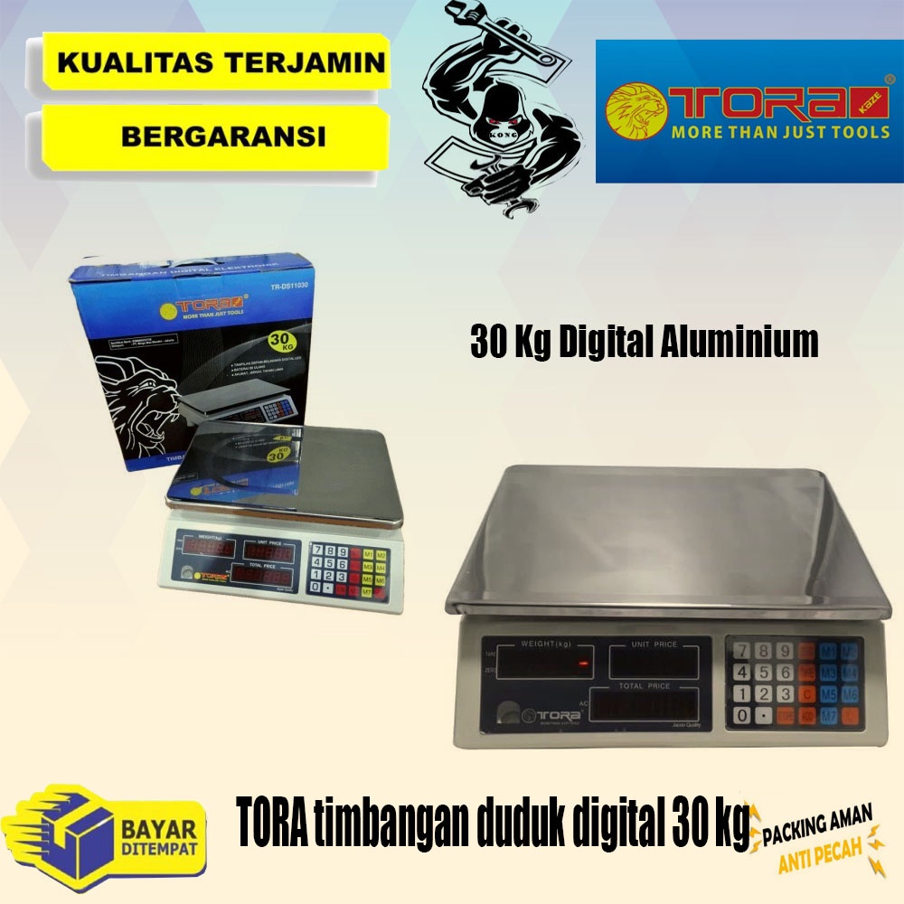 Jual TIMBANGAN DIGITAL TORA TR-DS 11030 30KG Buah Sayur Dapur Supermarket Scale HIGH KUALITY ...