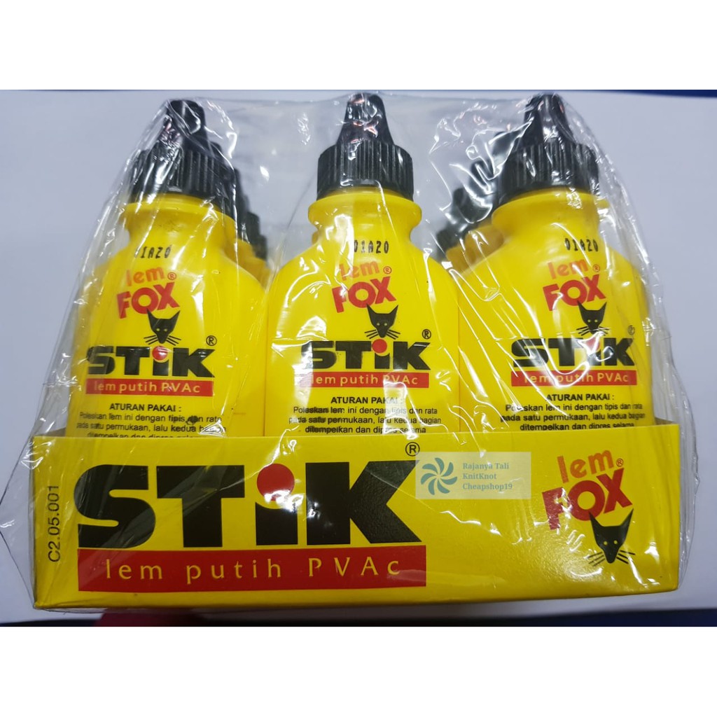 Jual LEM FOX STIK 60 GRAM LEM PUTIH PVAC | Shopee Indonesia