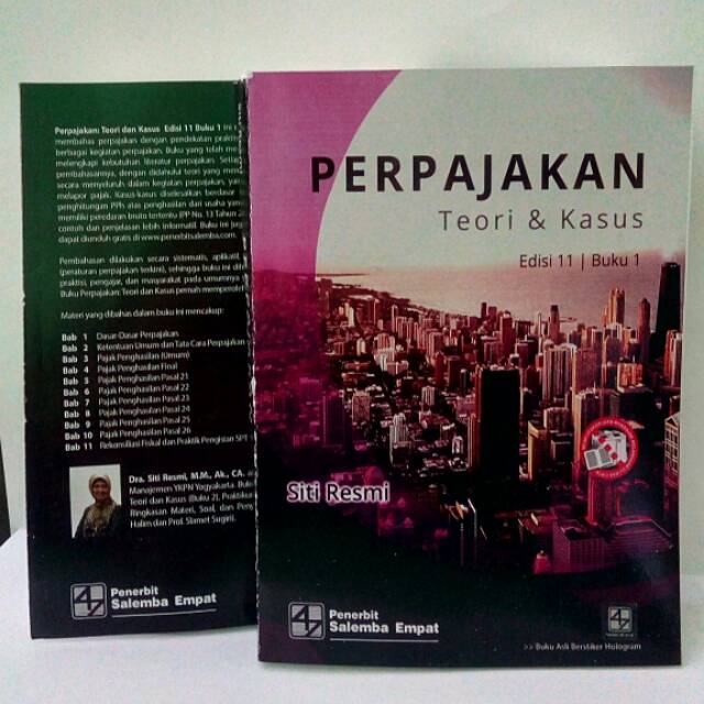 Jual PERPAJAKAN TEORI DAN KASUS. EDISI 11 BUKU 1. By. SITI RESMI | Shopee Indonesia