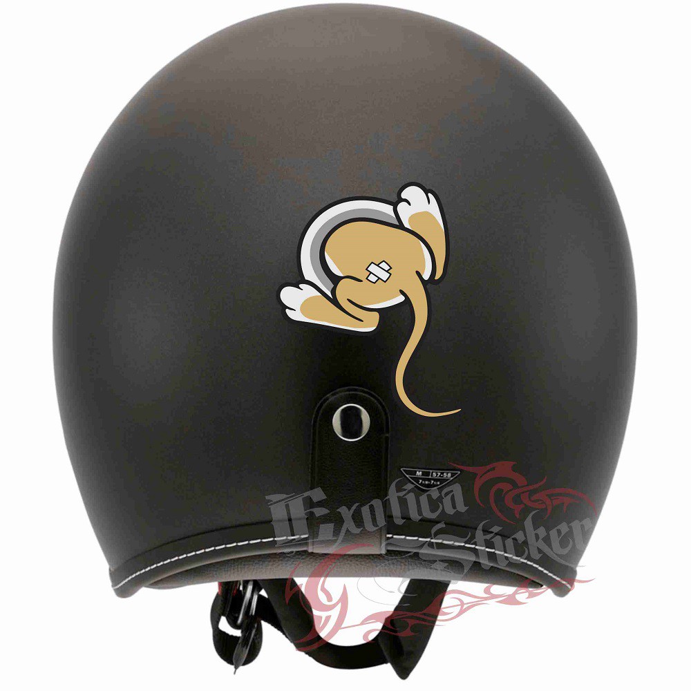 Jual sticker lucu tutup tangki mobil stiker helm tikus | Shopee Indonesia