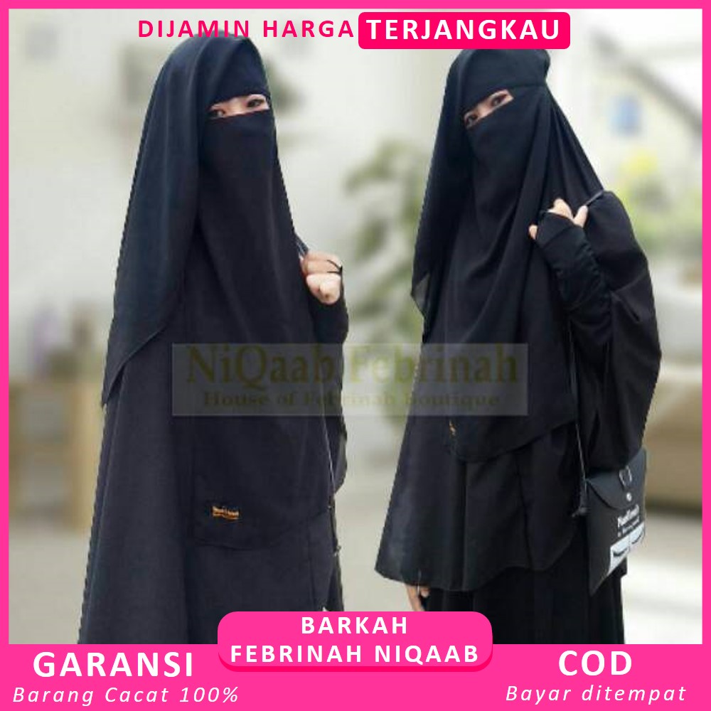 Jual Cadar Niqab Hijab Niqob Jilbab Nikab Nikob Niqop Khimar Muslim ...