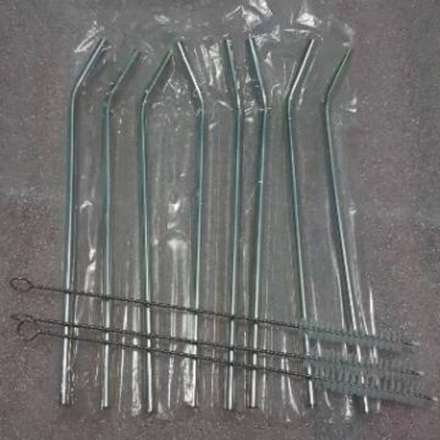 Jual Sedotan Besi Bengkok Stainless Straw | Shopee Indonesia