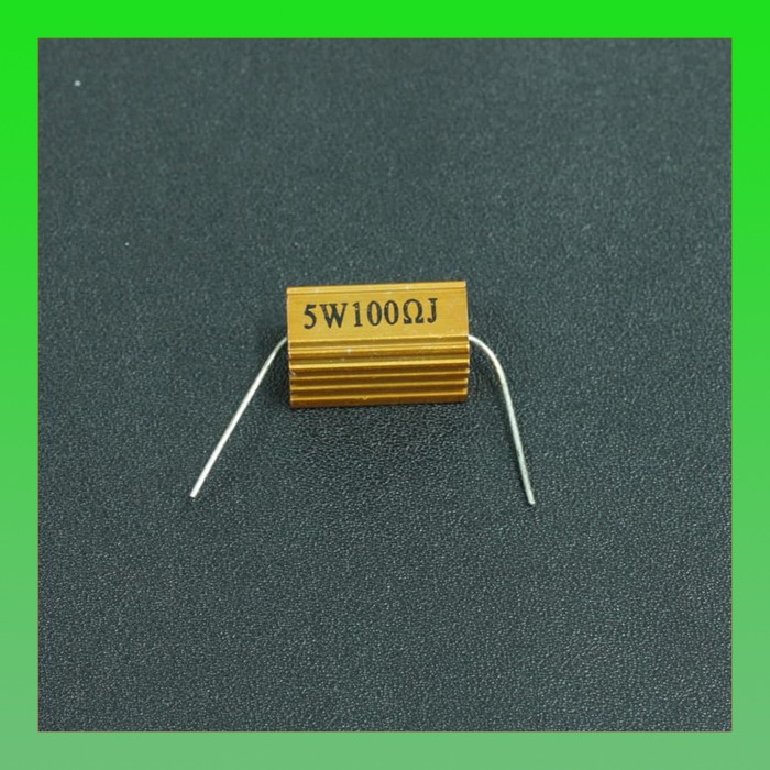 Jual Resistor 5W 100ΩJ Aluminium Shell / 5 watt 100 ohm / R / TAIWAN ...