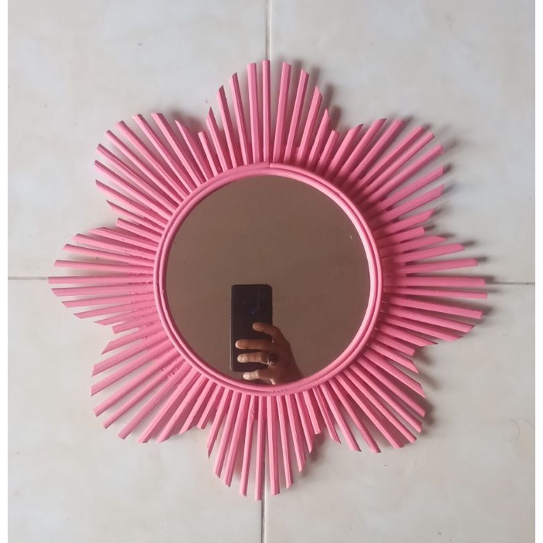 Jual CERMIN DINDING/CERMIN AESTHETIC/CERMIN HIAS/CERMIN BAMBU/MIROR ...
