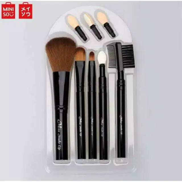 Jual Miniso| Luxury makeup brush 5-piece set | Shopee Indonesia