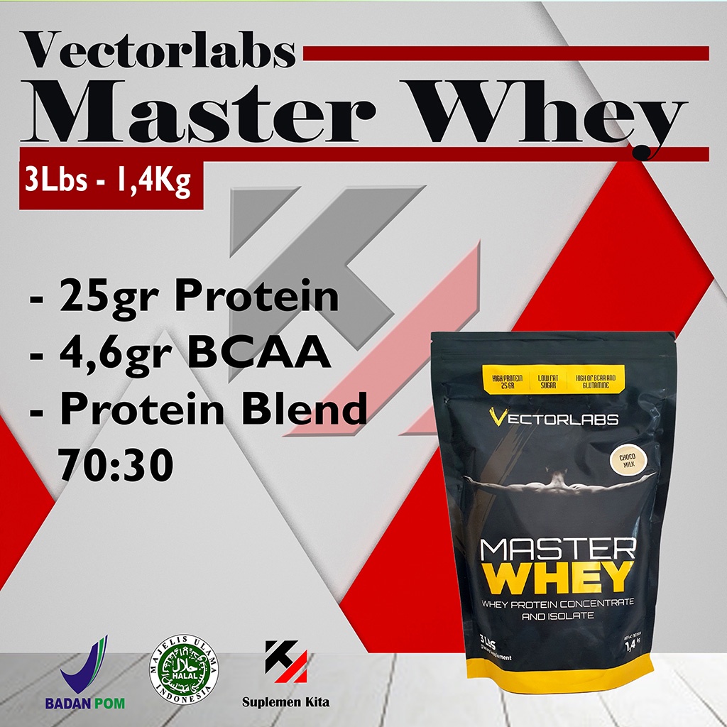 Jual Vectorlabs Master Whey 3Lbs (Whey Protein Blend) | Shopee Indonesia