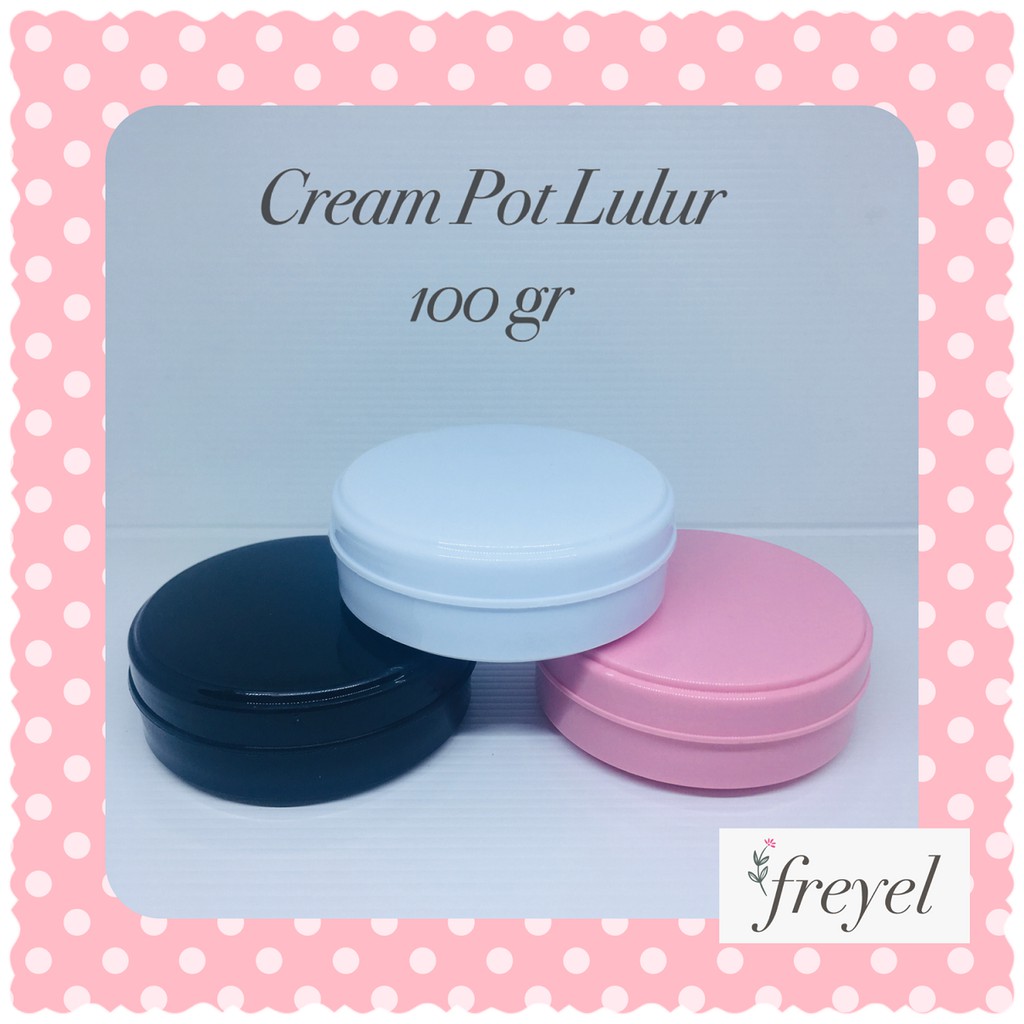 Jual Cream Pot Jar Lulur 100 gr Body Scrub Body Butter Wadah Kaleng ...