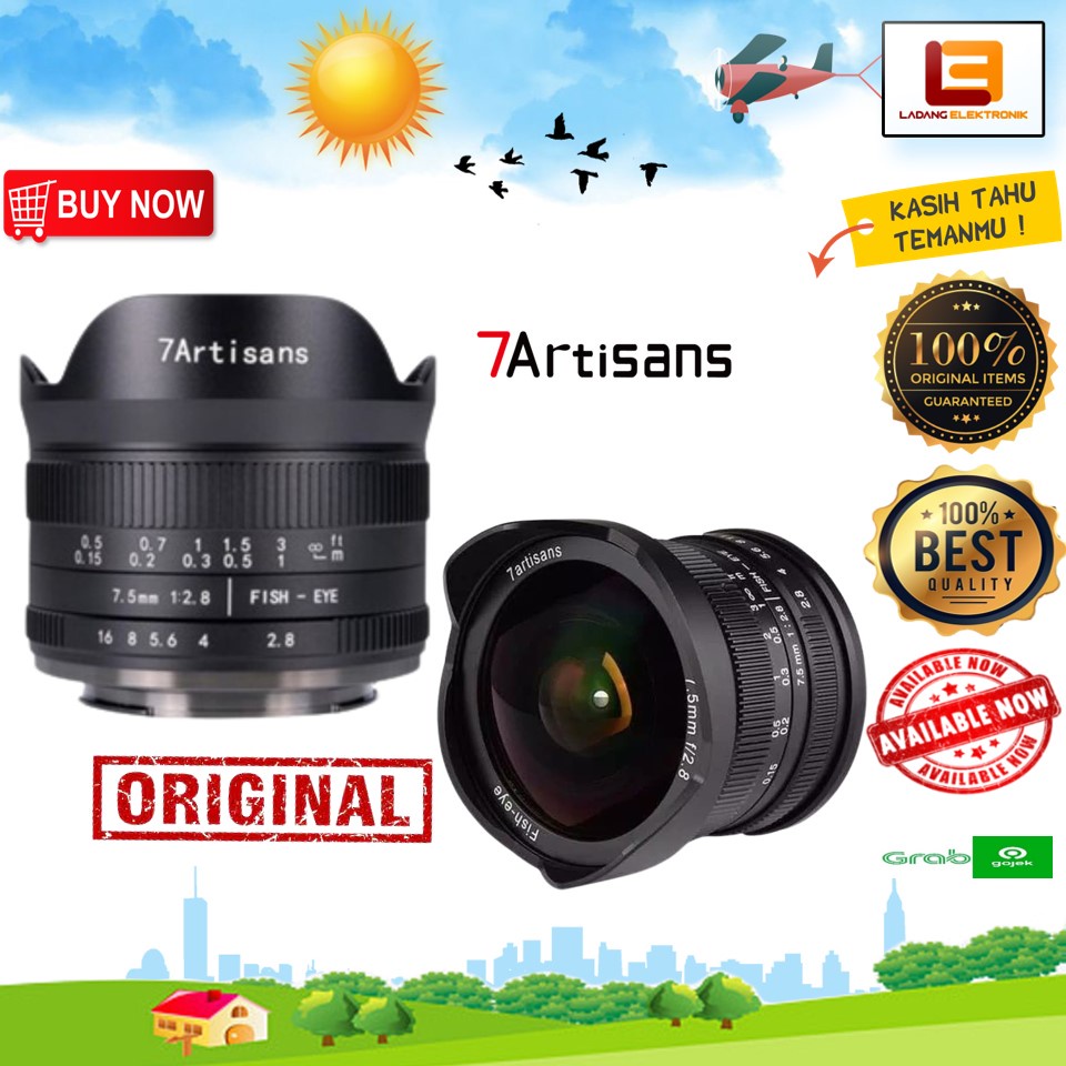 Jual Lensa 7artisans 7.5mm f2.8 II Fisheye Lens 7 artisan Mark II ...