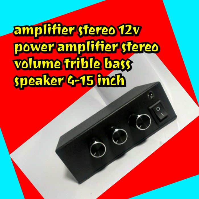 Jual Ampli mini 12v Tone control volume bass trible - amplifier mini ...