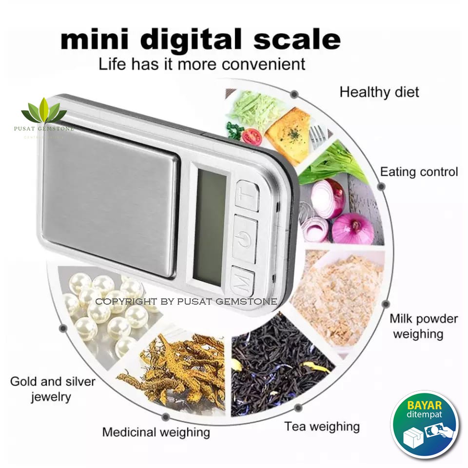 Jual Timbangan digital super mini scale timbangan emas diamond batu ...