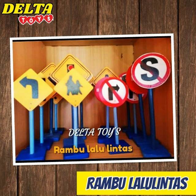 Jual Mainan Edukasi Anak - Miniatur Rambu lalu lintas isi - 8 Kado ...