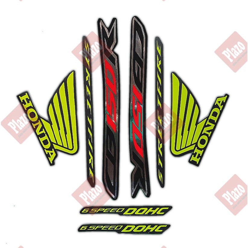 Jual Striping motor sticker honda cb150r 2017 se full hitam-stabilo ...