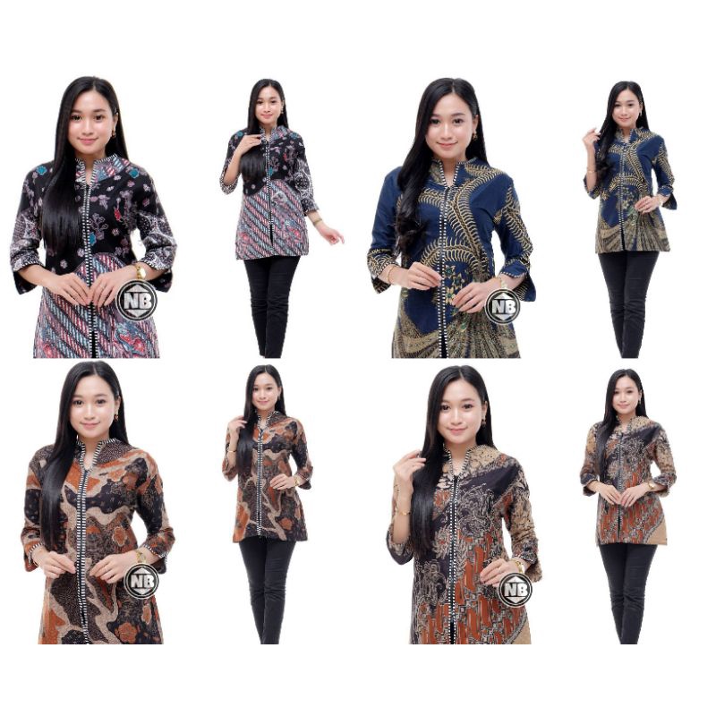 Jual Batik wanita ASJ SA HRB026 Kenongo Kemeja Tosca Pendek | Shopee Indonesia