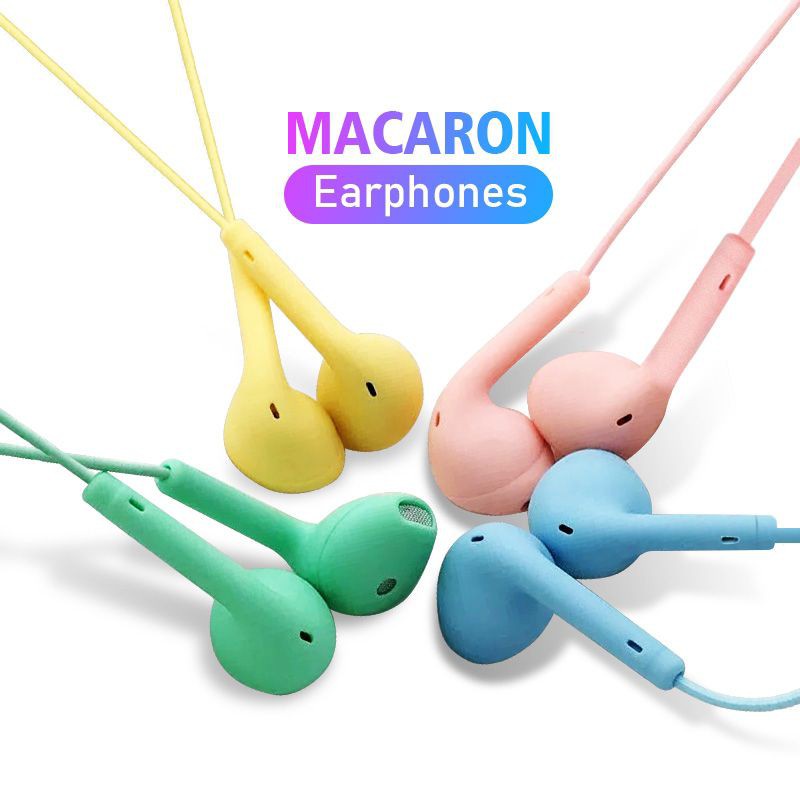 Jual Headset / Handsfree U19 Macaron / Earphone Macaron Mate Color Hifi ...