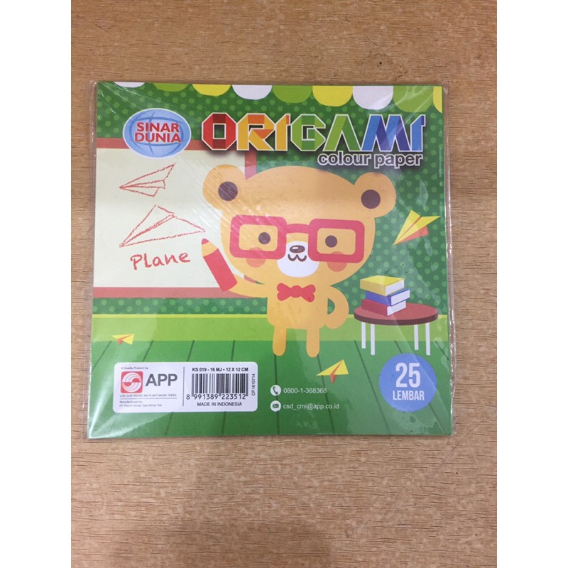Jual Kertas origami 12x12 sinar Dunia | Shopee Indonesia