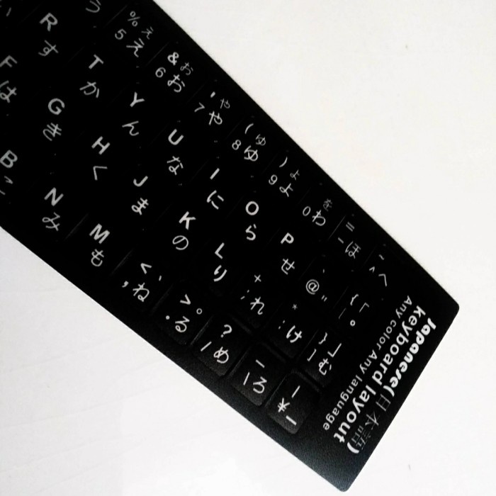 Jual Stiker Papan Ketik Tulisan Abjad Jepang / Japanese Keyboard ...
