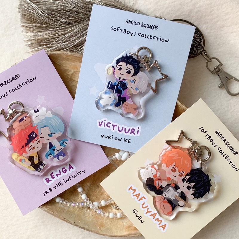 Jual SOFTBOY EPOXY KEYCHAIN COLLECTIONS (GIVEN, SK8, YURI ON ICE ...