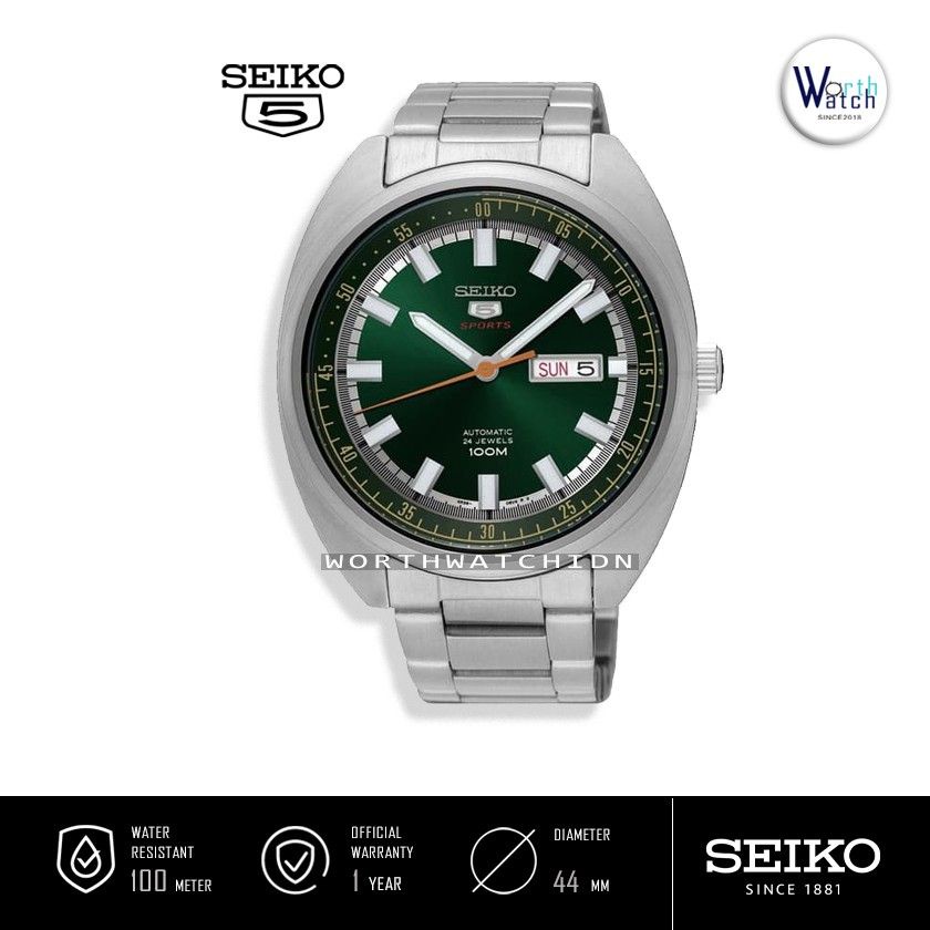 Jual Jam Tangan Pria Otomatis Seiko 5 Sports Turtle Men Green Dial ...