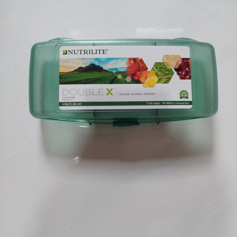 Jual Kotak Kosong Obat Vitamin 3 sekat Nutrilite Double X | Shopee ...