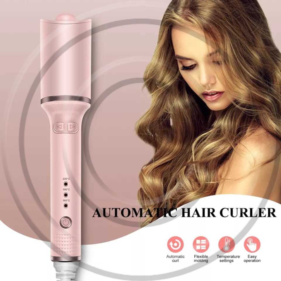 Jual Professional Corded Automatic Hair Curler Auto Rotating Ceramic ...