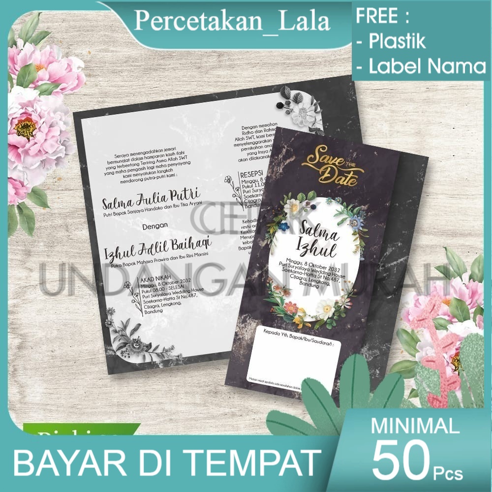 Jual Undangan Pernikahan Rustik Elegan Unik Desain Terbaru Rizki 28 ...