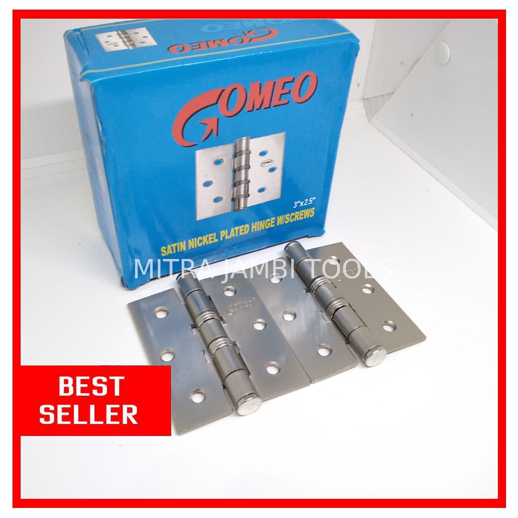 Jual ENGSEL JENDELA PINTU GOMEO 3" , 4" , 5" SILVER PUTIH KUAT TEBAL ...