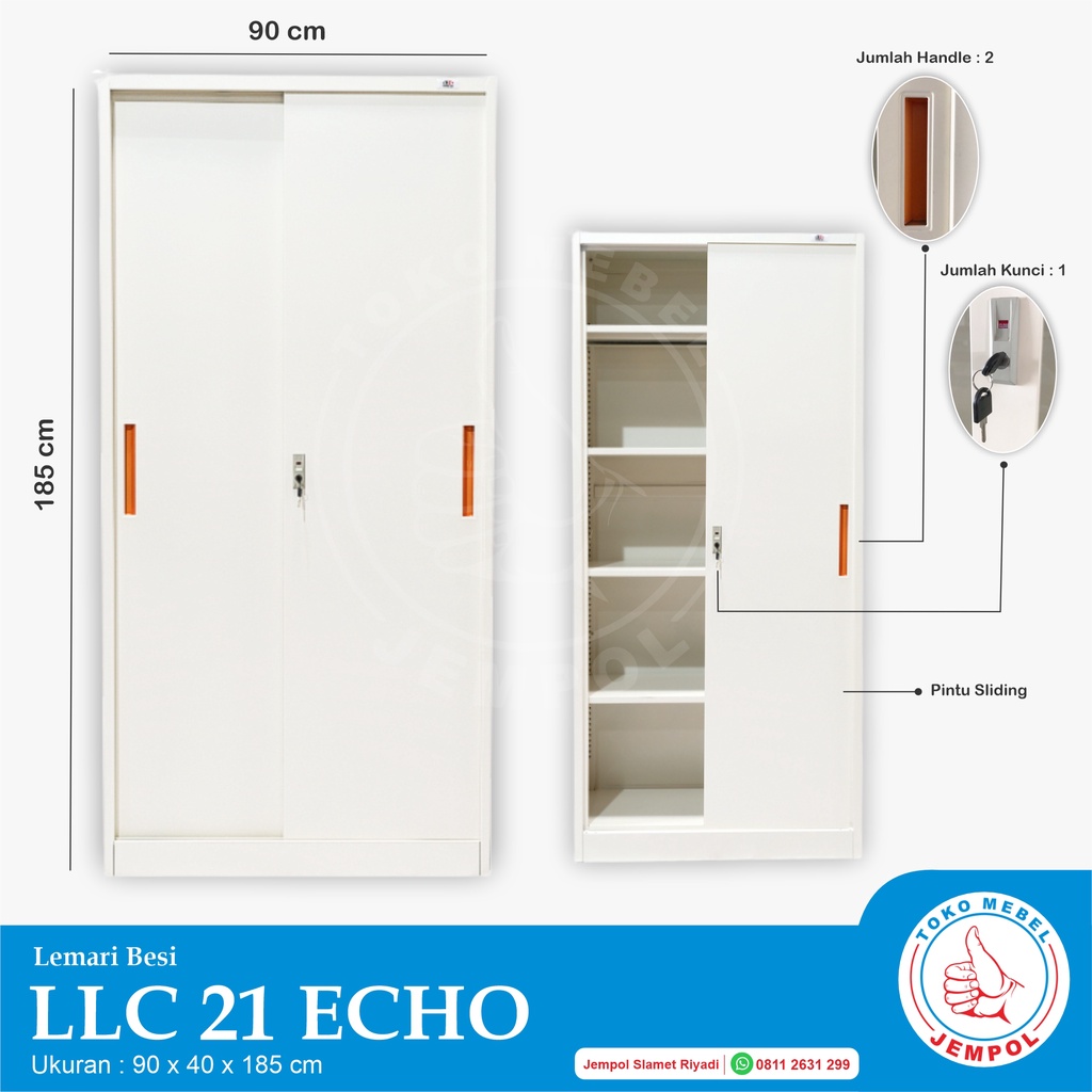 Jual Lemari Besi Sliding LLC-21 ECHO IMPORT/Rak 5 Tingkat/Rak Besi ...